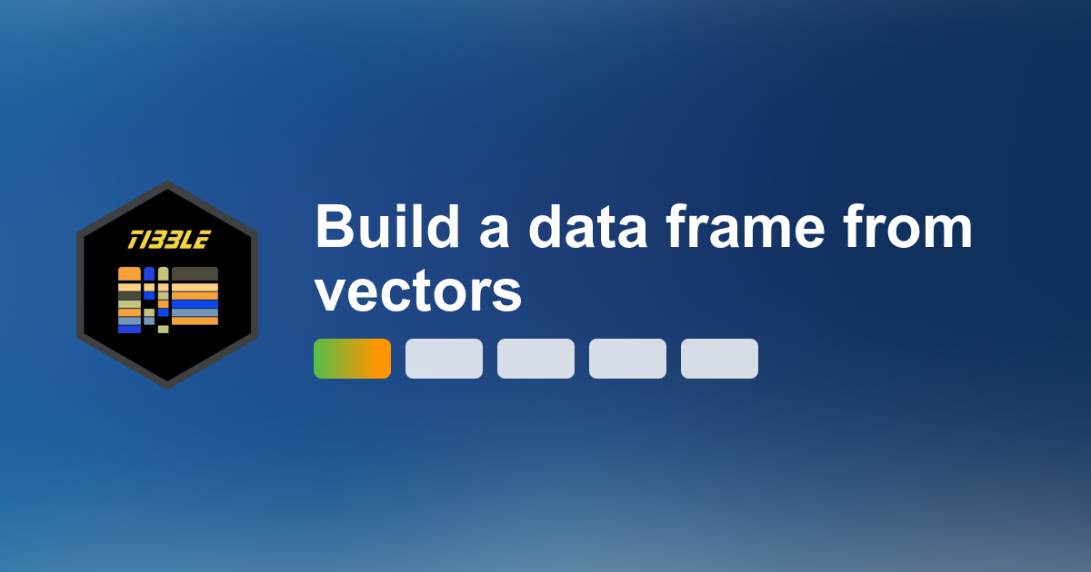 Build A Data Frame From Vectors Data Frames And Tibbles Quantargo